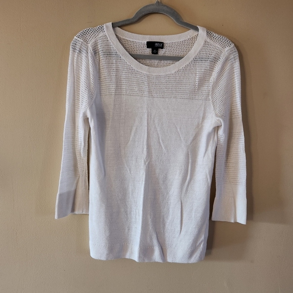 a.n.a | Tops | Ana White Knit Blouse | Poshmark